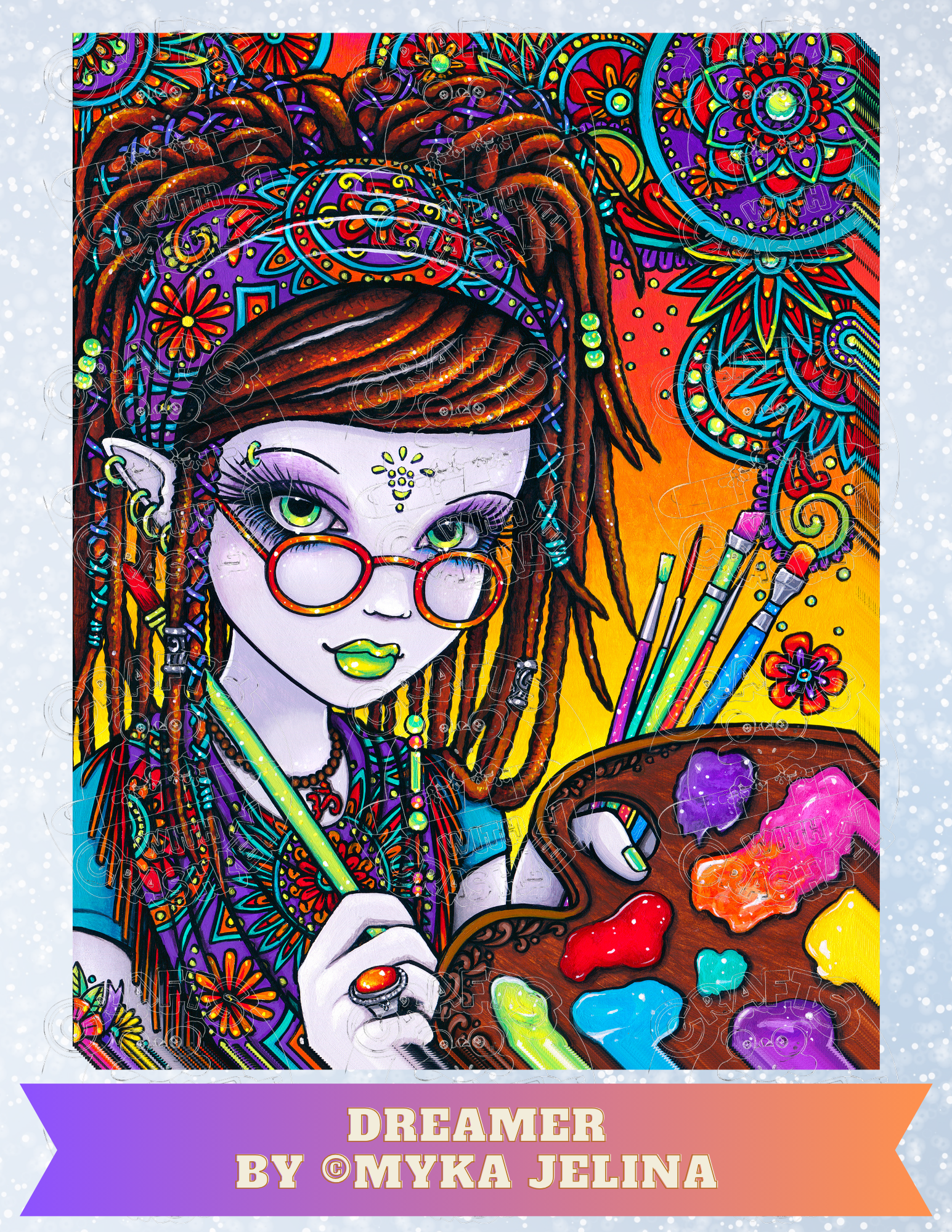 "Dreamer" by ©Myka Jelina Premium Decorative Release Papers for Diamon ...