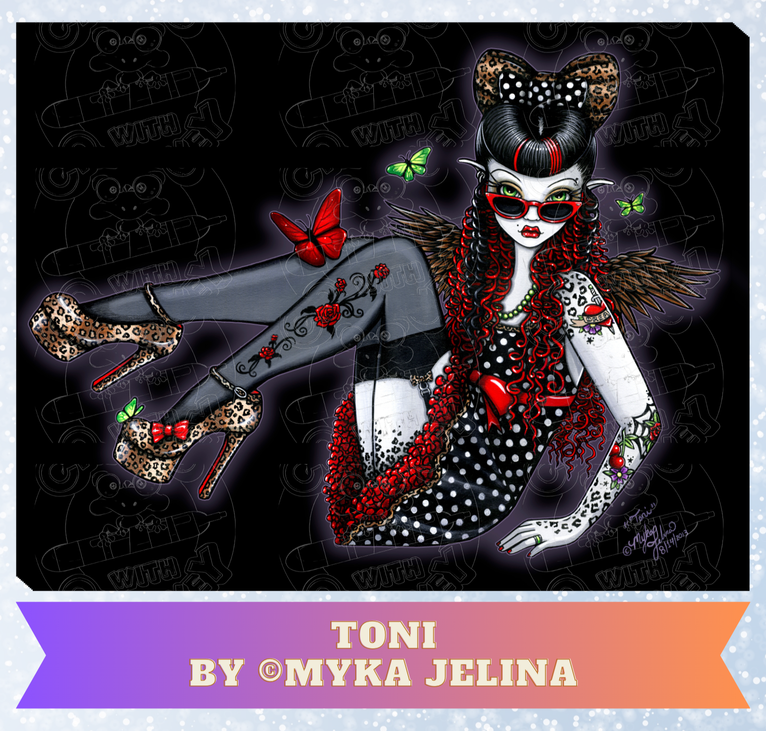 "Toni" by ©Myka Jelina Premium Decorative Release Papers for Diamond P ...