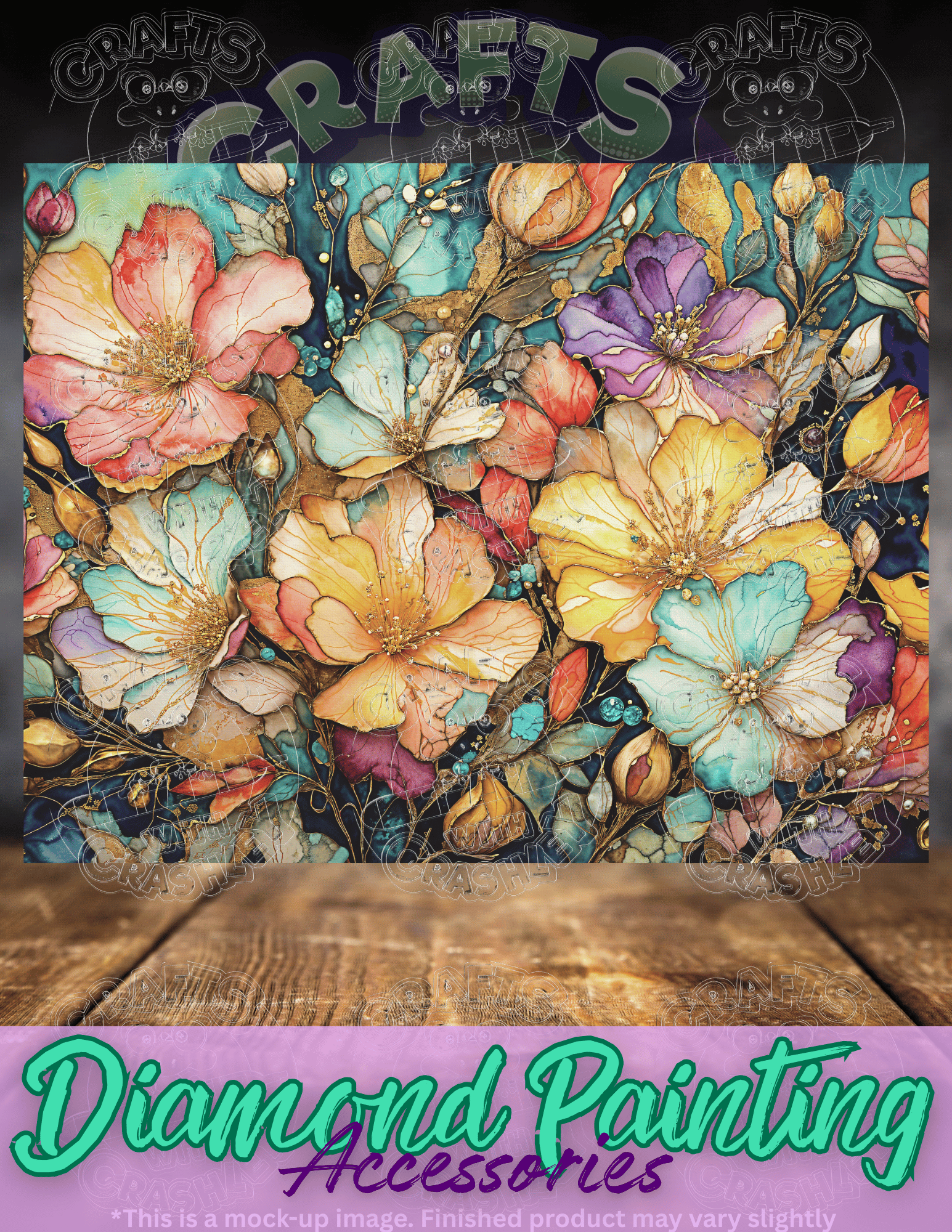 "Fancy Flower Garden" by ©Peggy Collins Premium Accessories for Diamon ...
