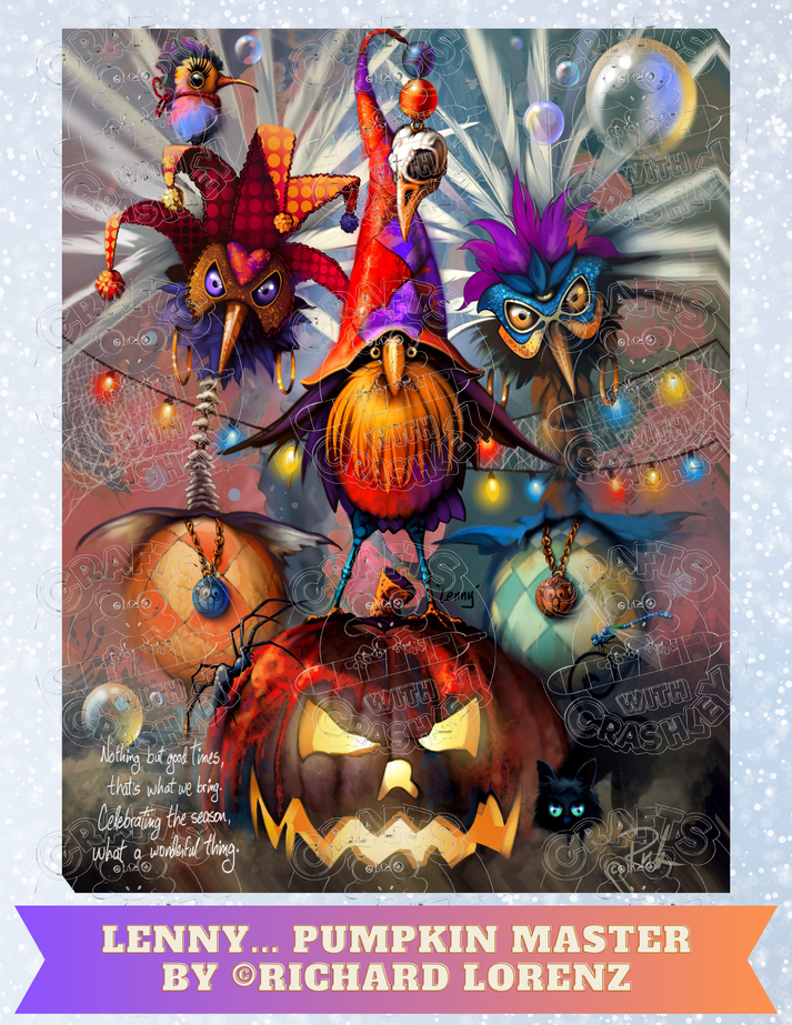 "Lenny... Pumpkin Master" by ©Richard Lorenz Premium Decorative Releas ...