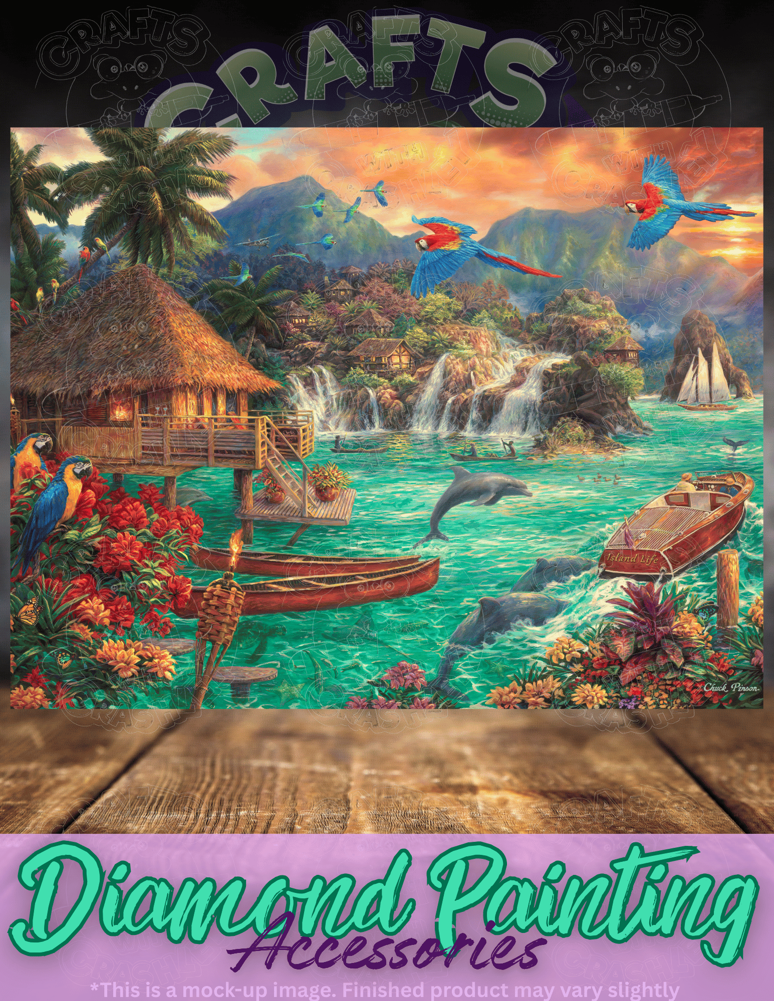 "Island Life" by ©Chuck Pinson Premium Accessories for Diamond Paintin ...