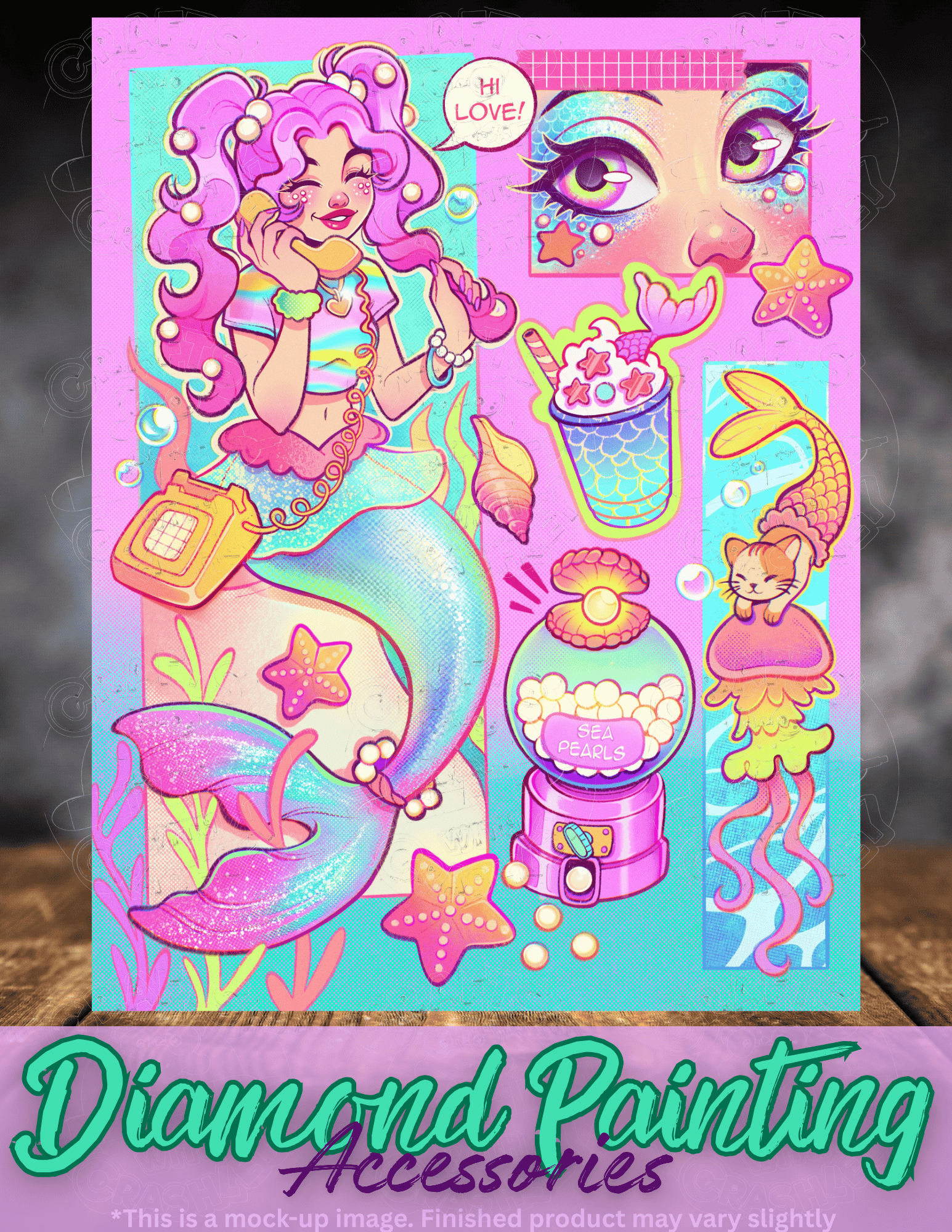 "Delilah the Mermaid" by ©Mrs Butter D Premium Accessories for Diamond ...