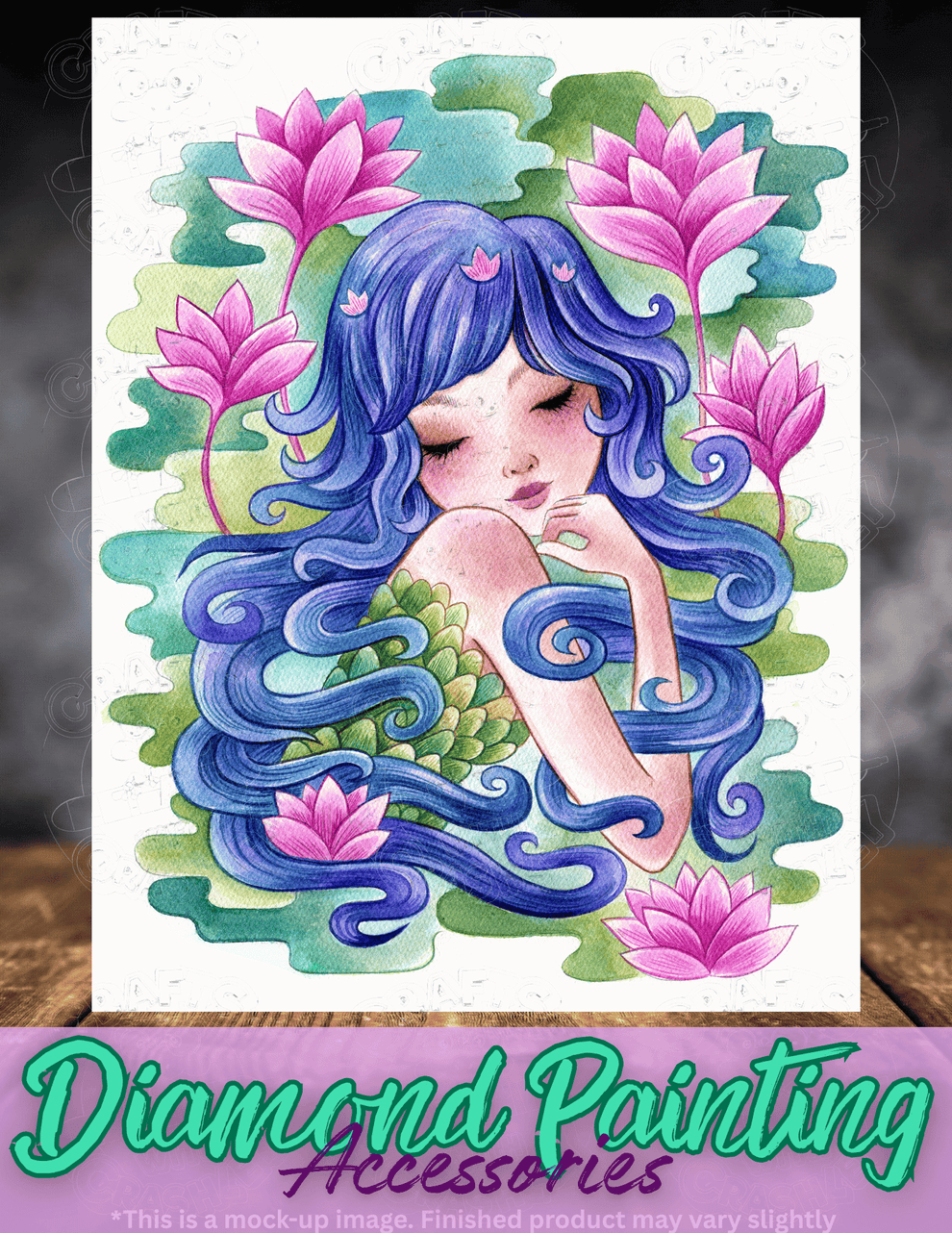 "Lotus Pond" by ©Jeremiah Ketner Premium Accessories for Diamond Paint ...