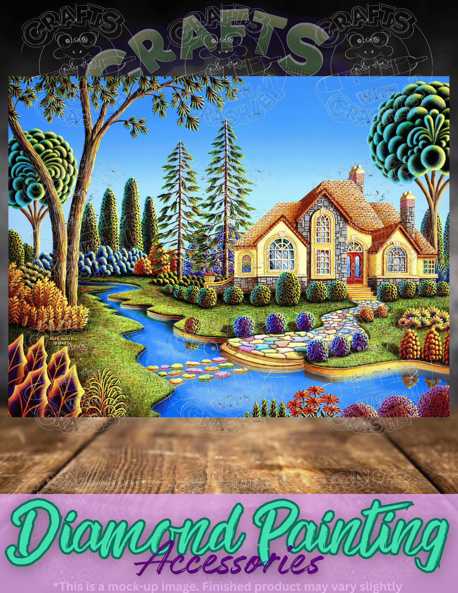 "Stepping Stone Creek" by ©Andy Russell Premium Accessories for Diamon ...