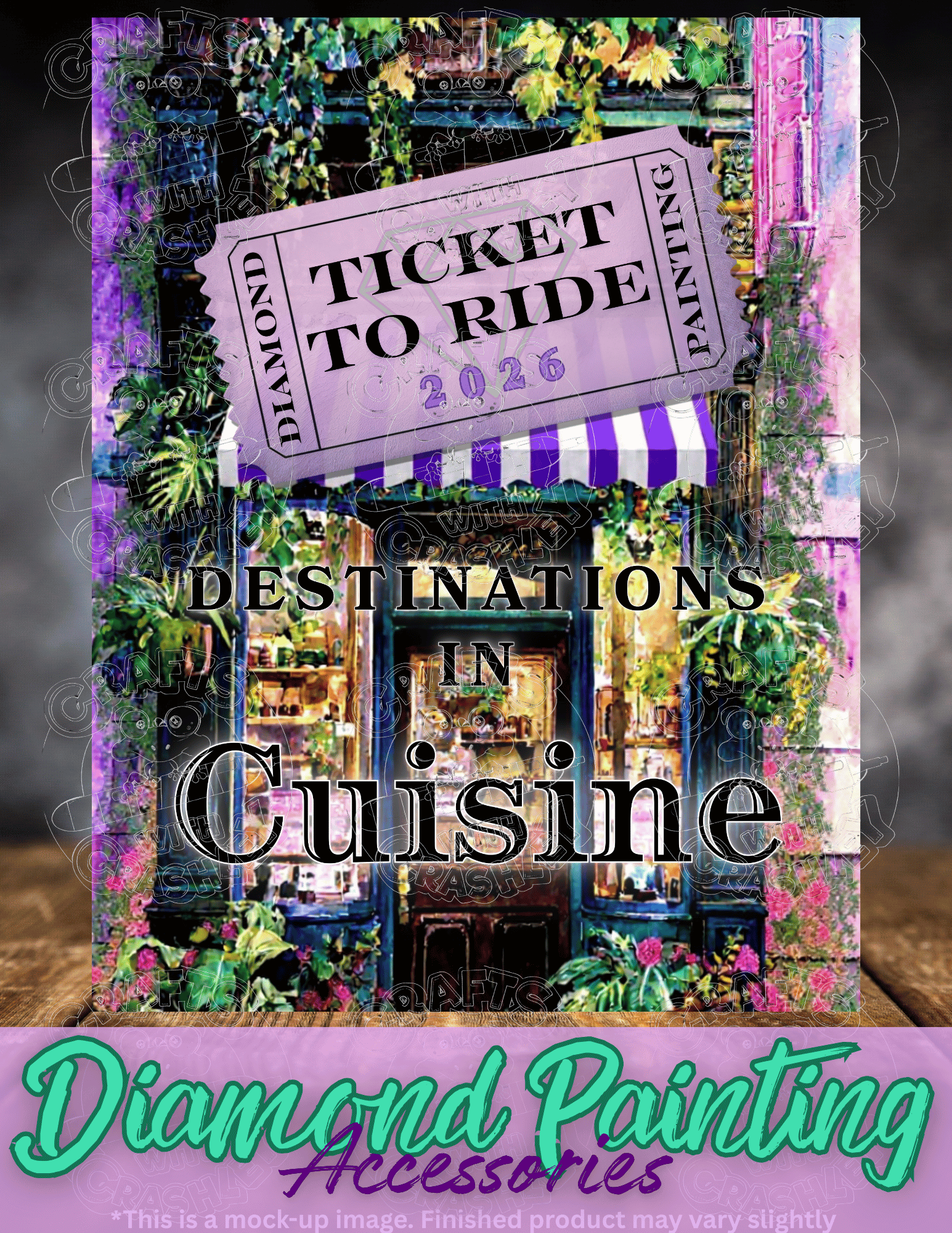"Ticket to Ride 2026 Chocolatery" Premium Accessories for Diamond Pain ...