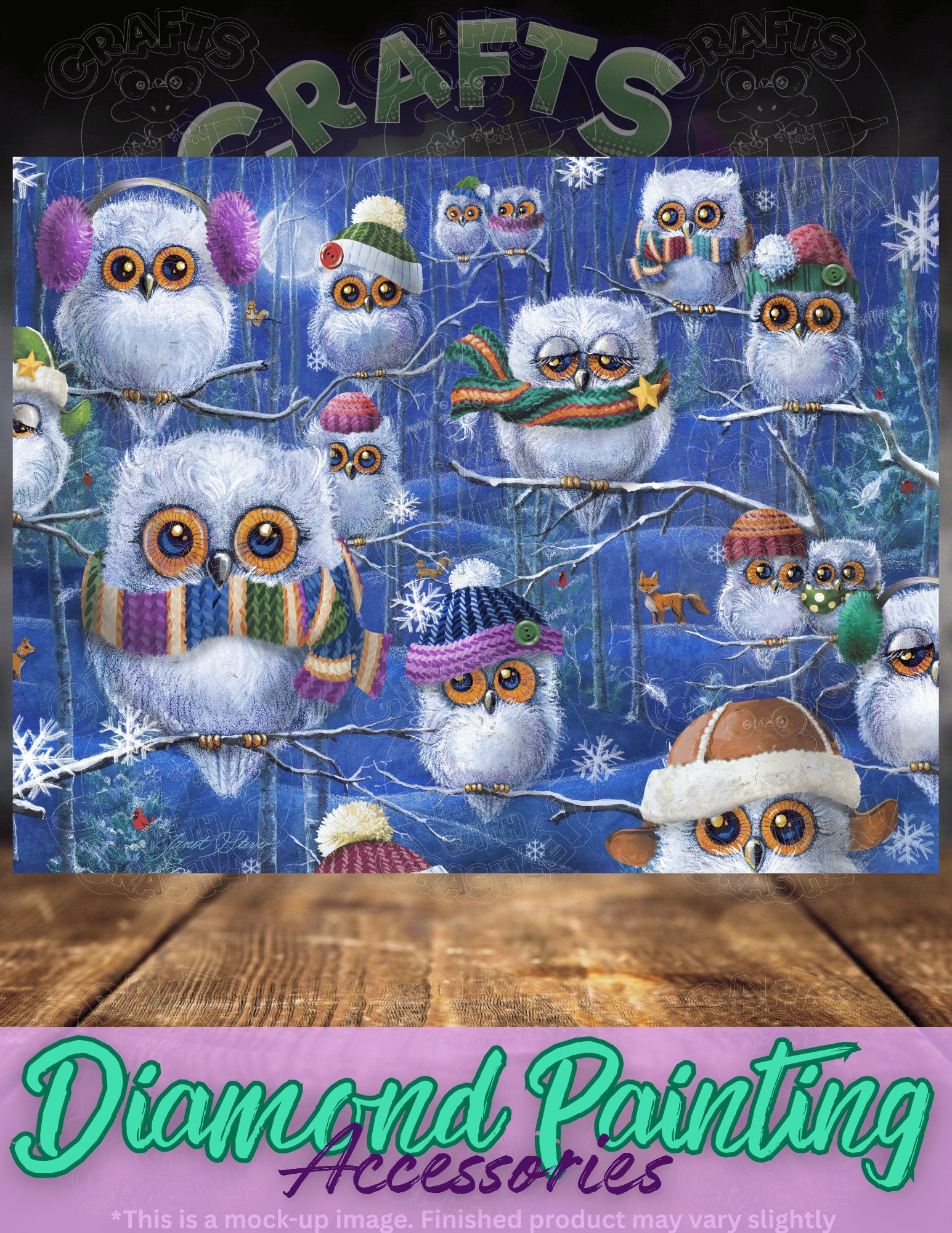 "Night Owls with Hats" by ©Janet Stever Premium Accessories for Diamon ...