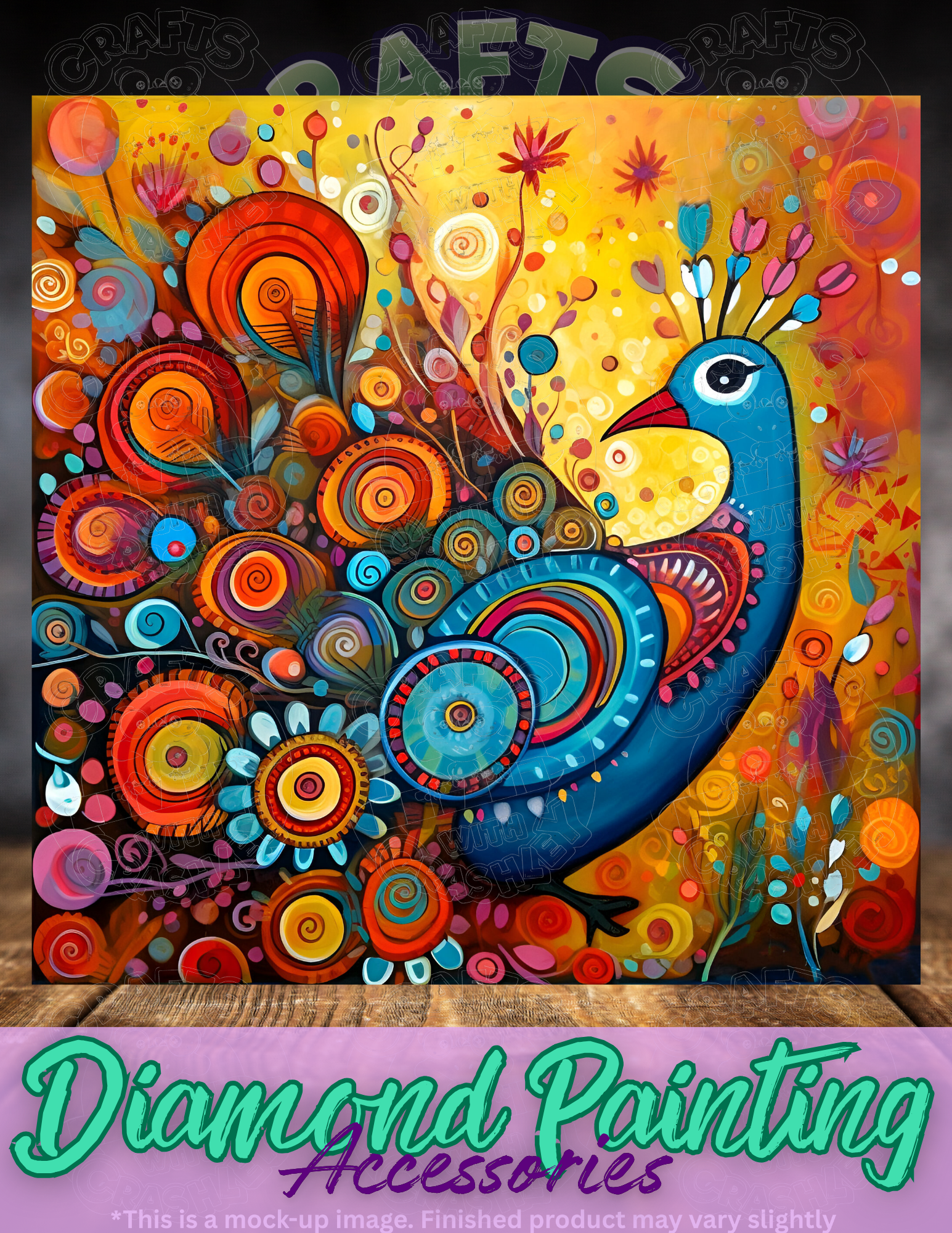 "Paisley the Peacock" by ©Stacy Deal Premium Accessories for Diamond P ...