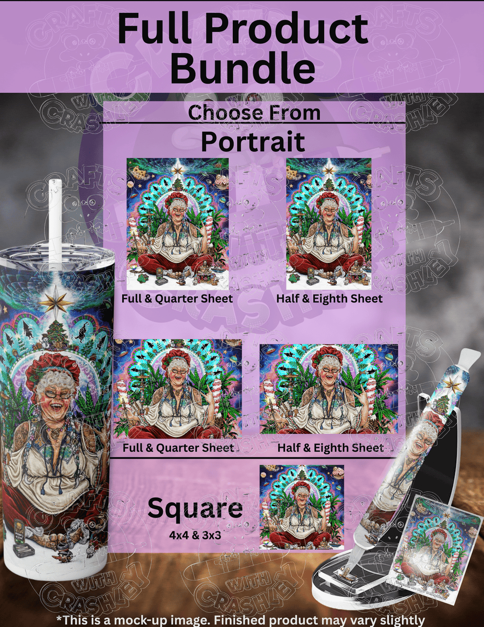 "Bohemian Mrs Claus" by ©Cheryl Baker Premium Accessories for Diamond ...
