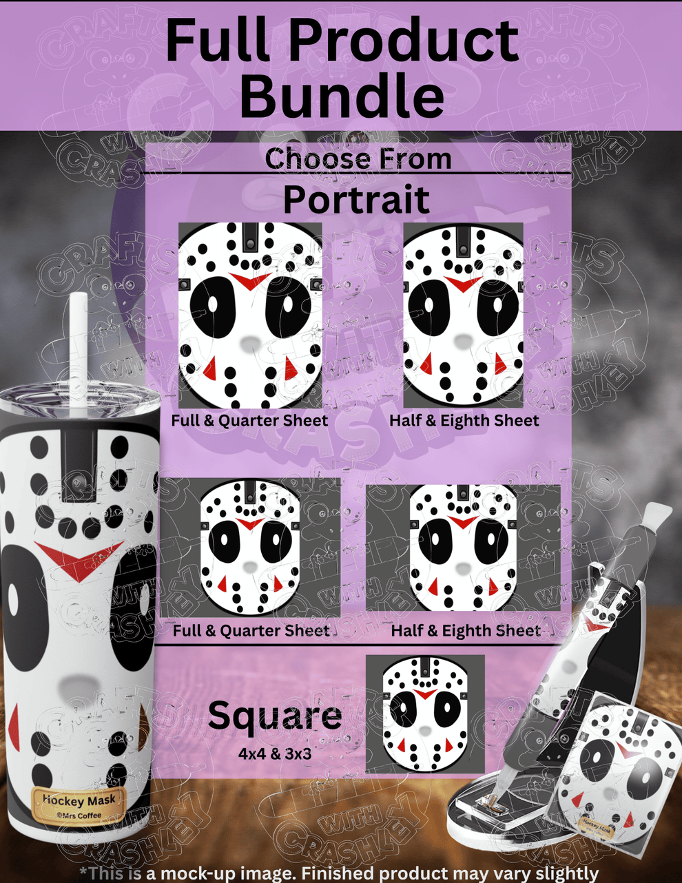 "Hockey Mask" by ©Mrs Coffee Premium Accessories for Diamond Painting ...