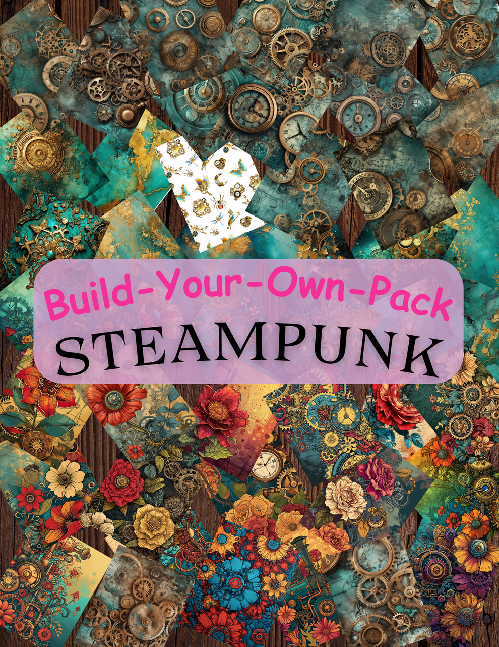 Steampunk Build Your Own Pack Premium Decorative Release Papers ...