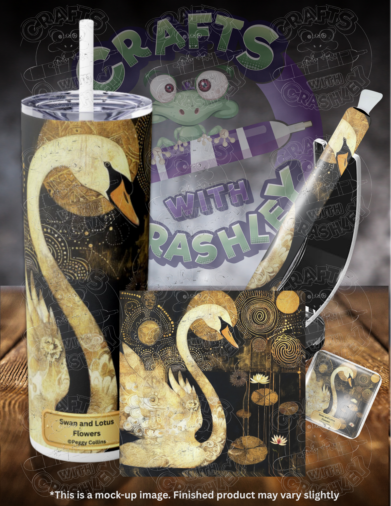 Product Bundle "Swan and Lotus Flowers" by ©Peggy Collins – Crafts With ...