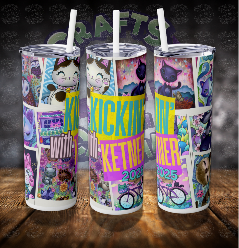 Kickin' With Ketner 2025 by Jeremiah Ketner 20oz Skinny Tumbler ...
